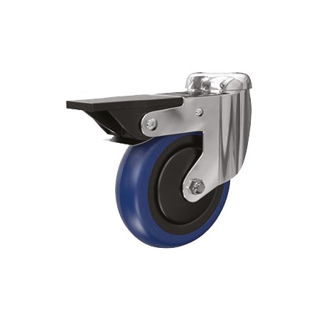 Roulette Pivotante A Frein, Roue Nylon Bandage Polyurethane Diametre ...